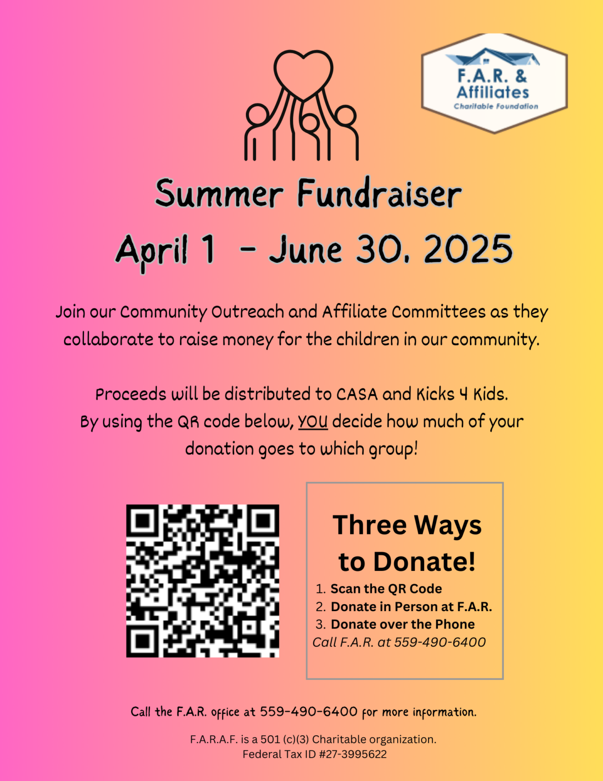 Summer Fundraiser April - June 2025 - Fresno Association of Realtors